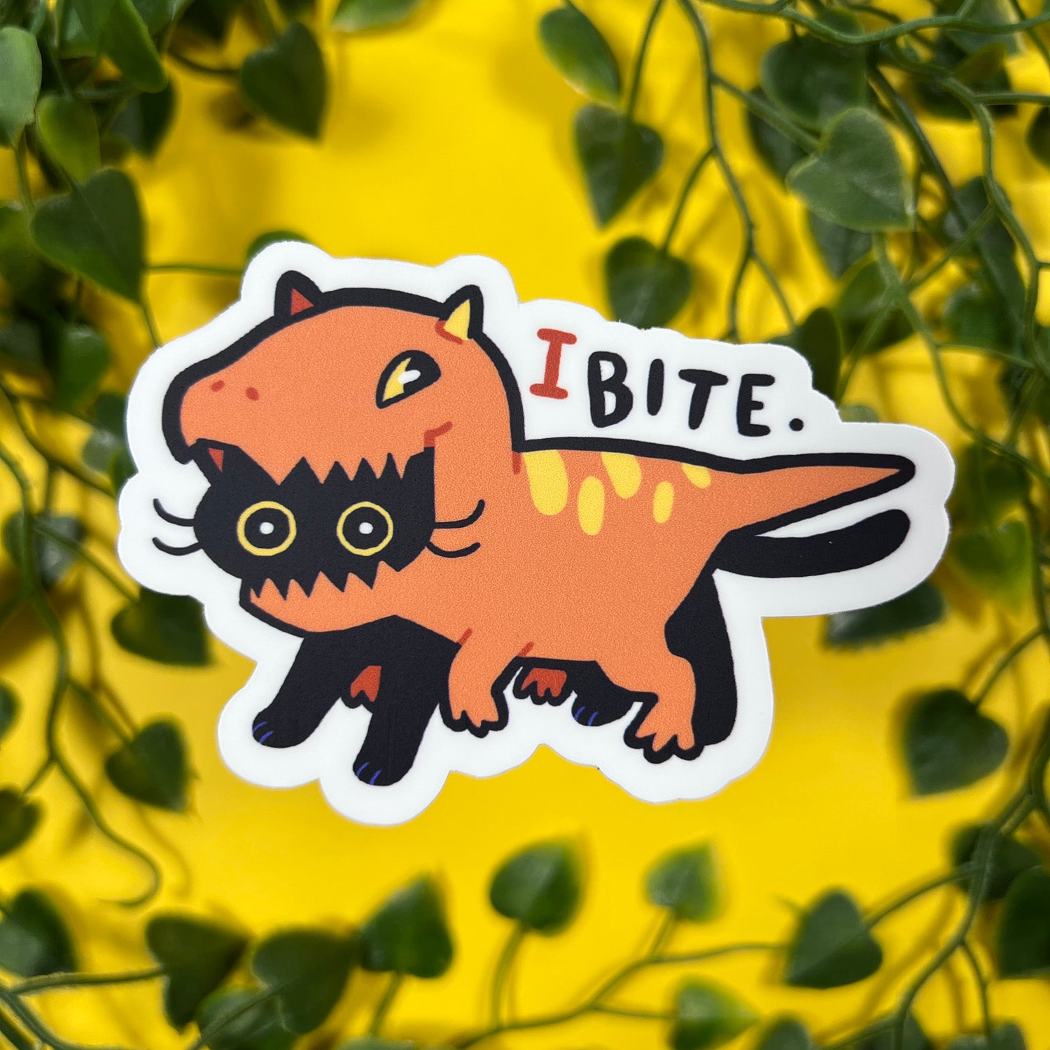 I Bite | Vinyl Sticker – Art by Tuna