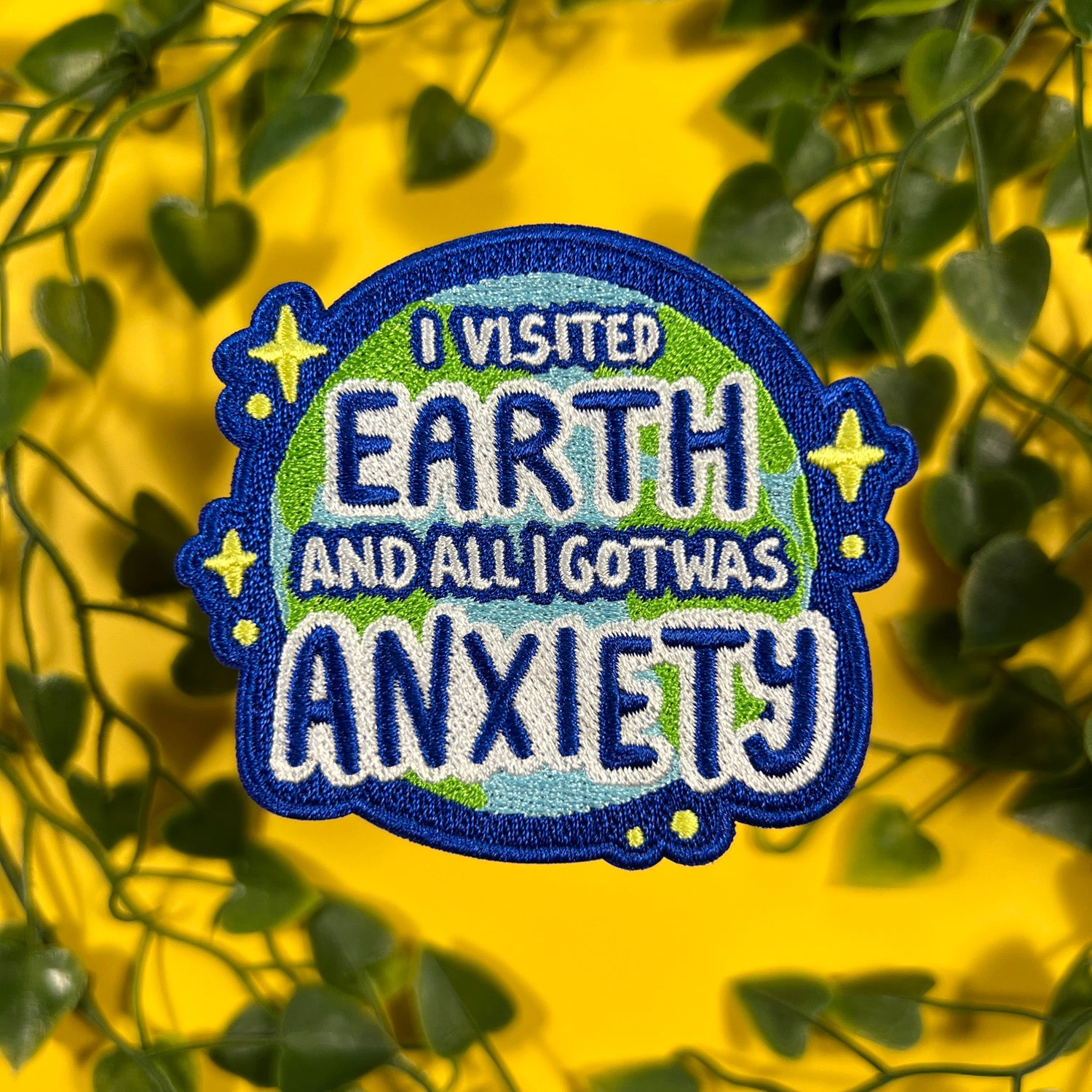 Earth Anxiety | Iron-On Patch – Art by Tuna